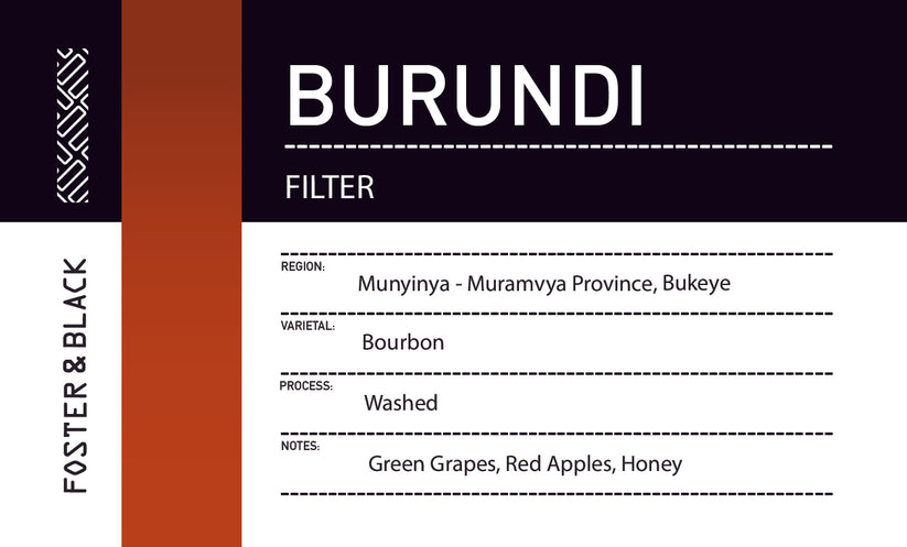 Burundi - Munyinya {Filter} – Foster & Black